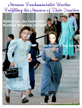 Barbie and Ken Endowed Mormon Garments Temple Salamander Society